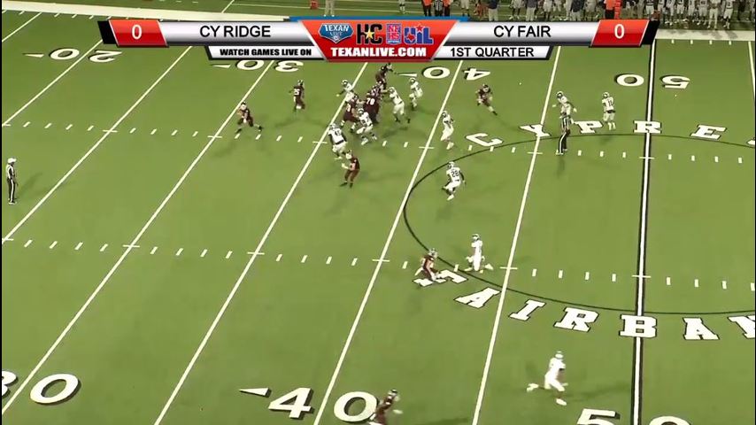 Cy Ridge vs Cy Fair Football 11-2-2018 7pm at Pridgeon