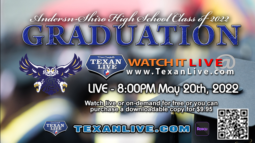 Anderson Shiro High School Graduation – WATCH LIVE – 8:00PM - Friday ...