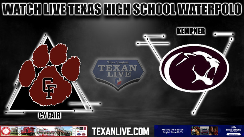 Cy Fair vs Kempner -4pm- 10/9/2023 - Waterpolo - Girls - Live from ...