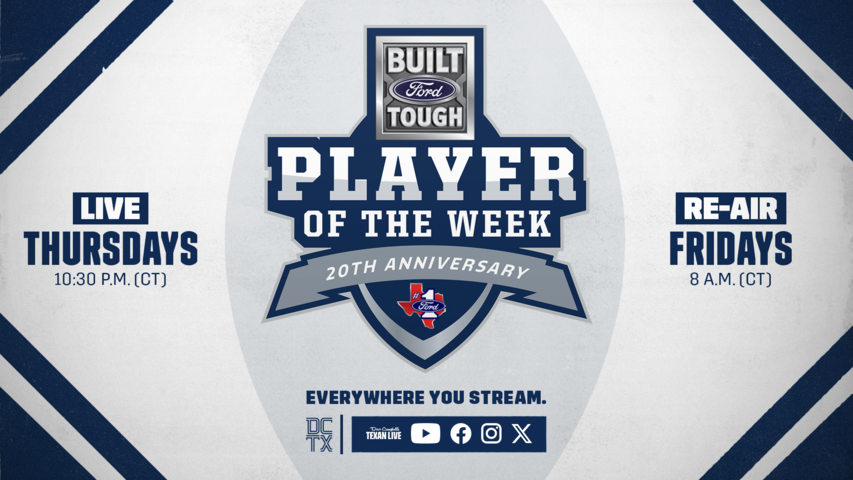 Built Ford Tough Player of the Week - 10:30pm - 9/18/2025 - Episode Three- (Free Event)