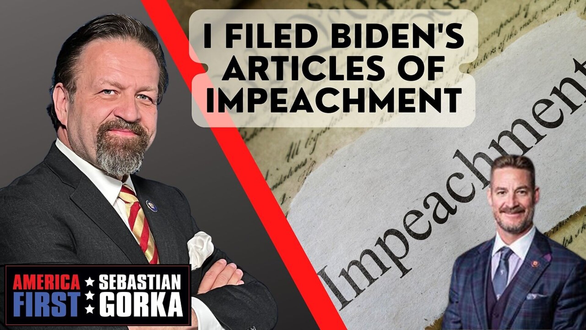 I filed Biden's articles of impeachment. Rep. Greg Steube with ...