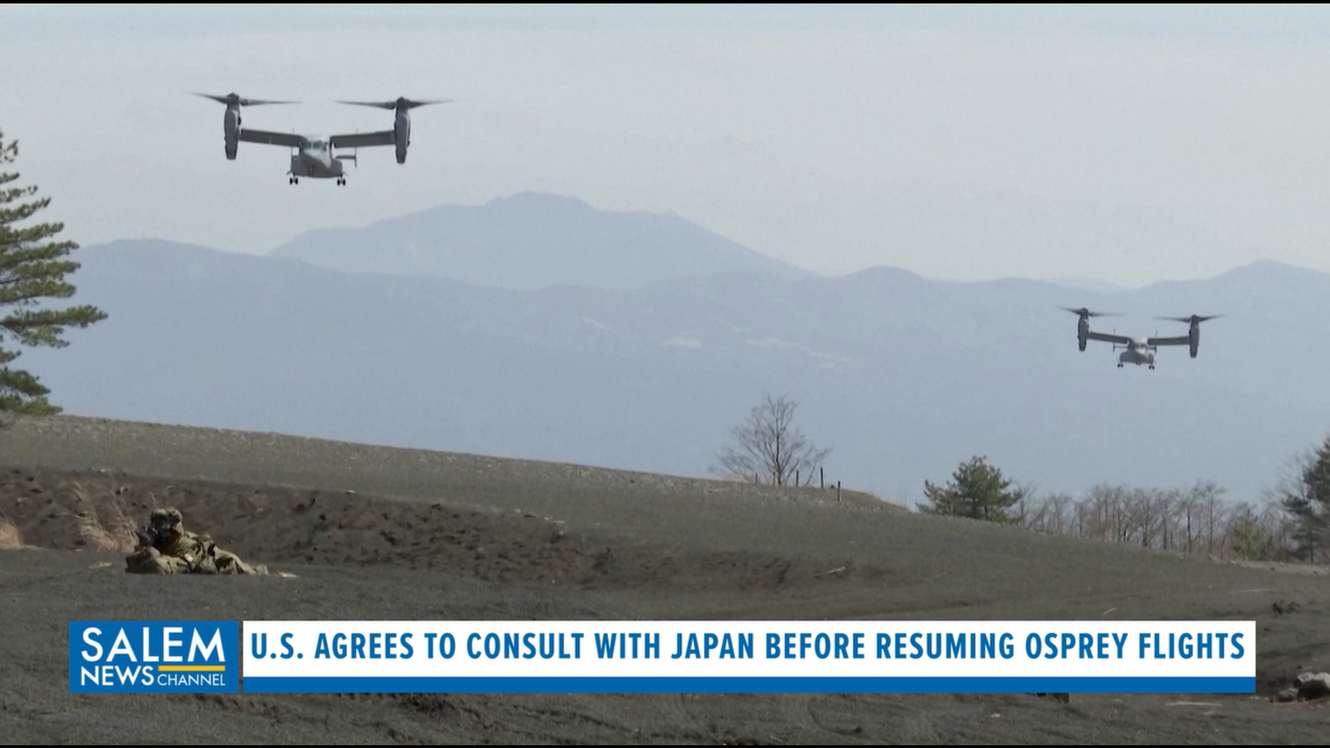 U.S. Will Consult With Japan Before Resuming Osprey Flights