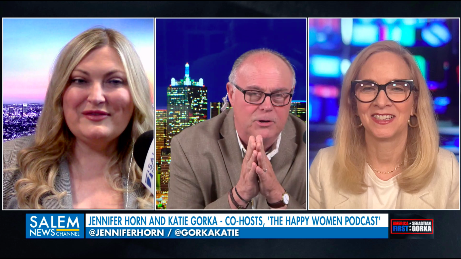 The Happy Women Podcast. Katie Gorka and Jennifer Horn with Mark Davis ...