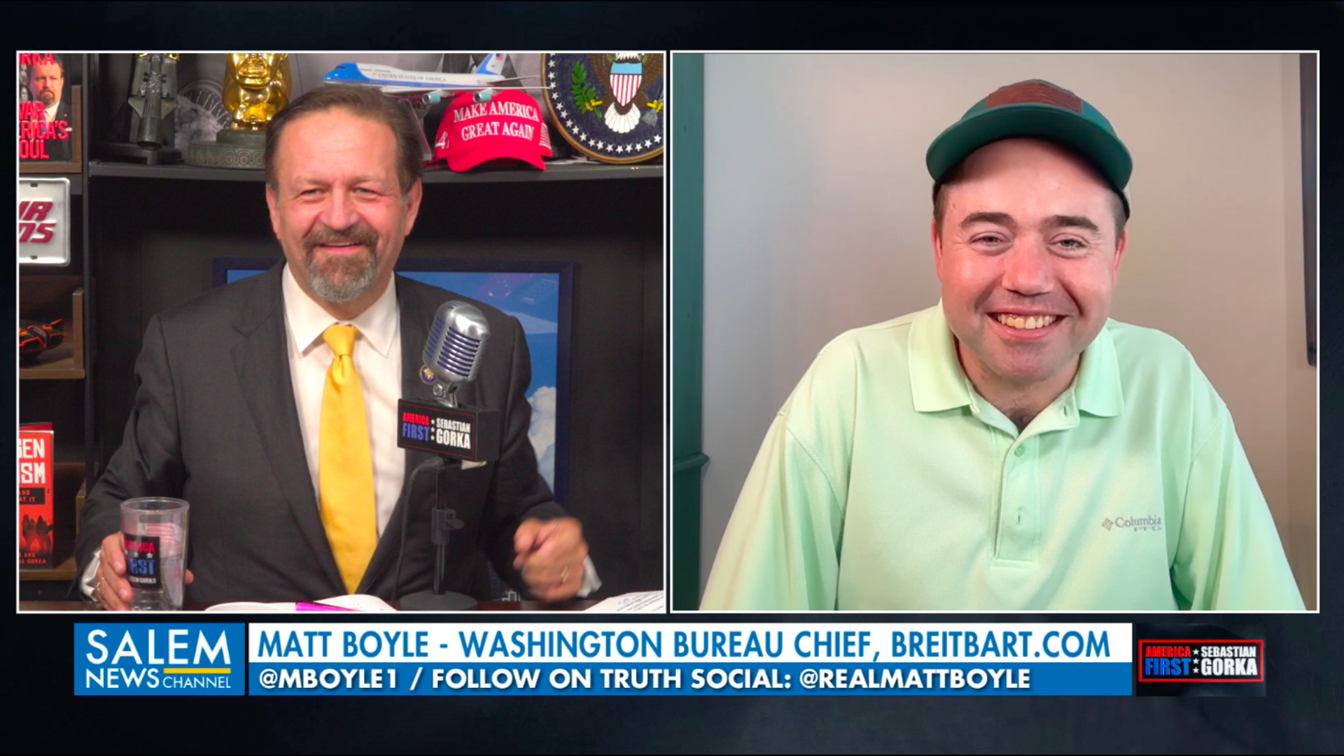 Don't go to the Washington Post, Matt Boyle! Matt Boyle with Sebastian ...