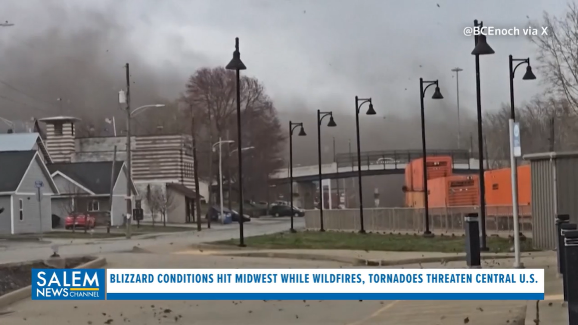 Blizzard Conditions Hit Midwest While Wildfires, Tornadoes Threaten ...