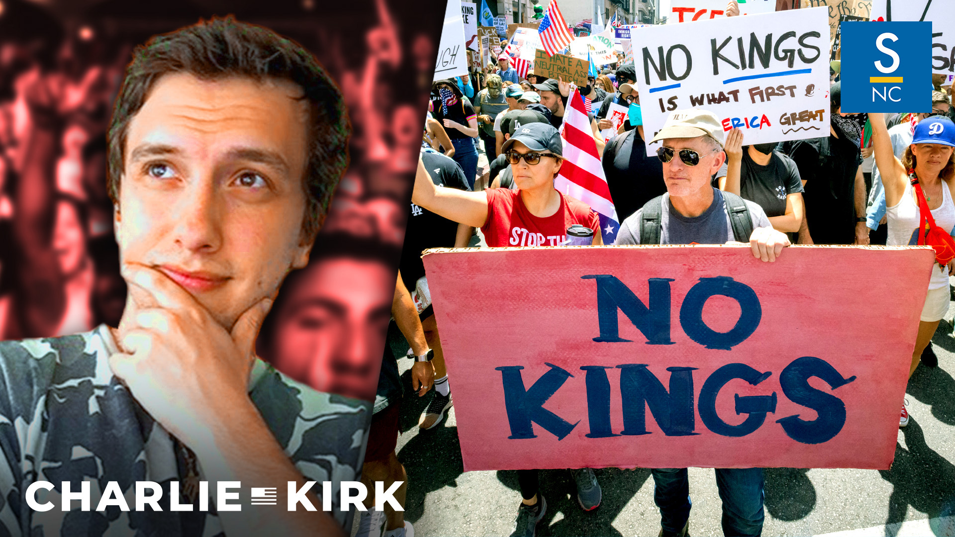 WATCH: Young Journalist Interviews 'No Kings' Protestors - Charlie Kirk ...
