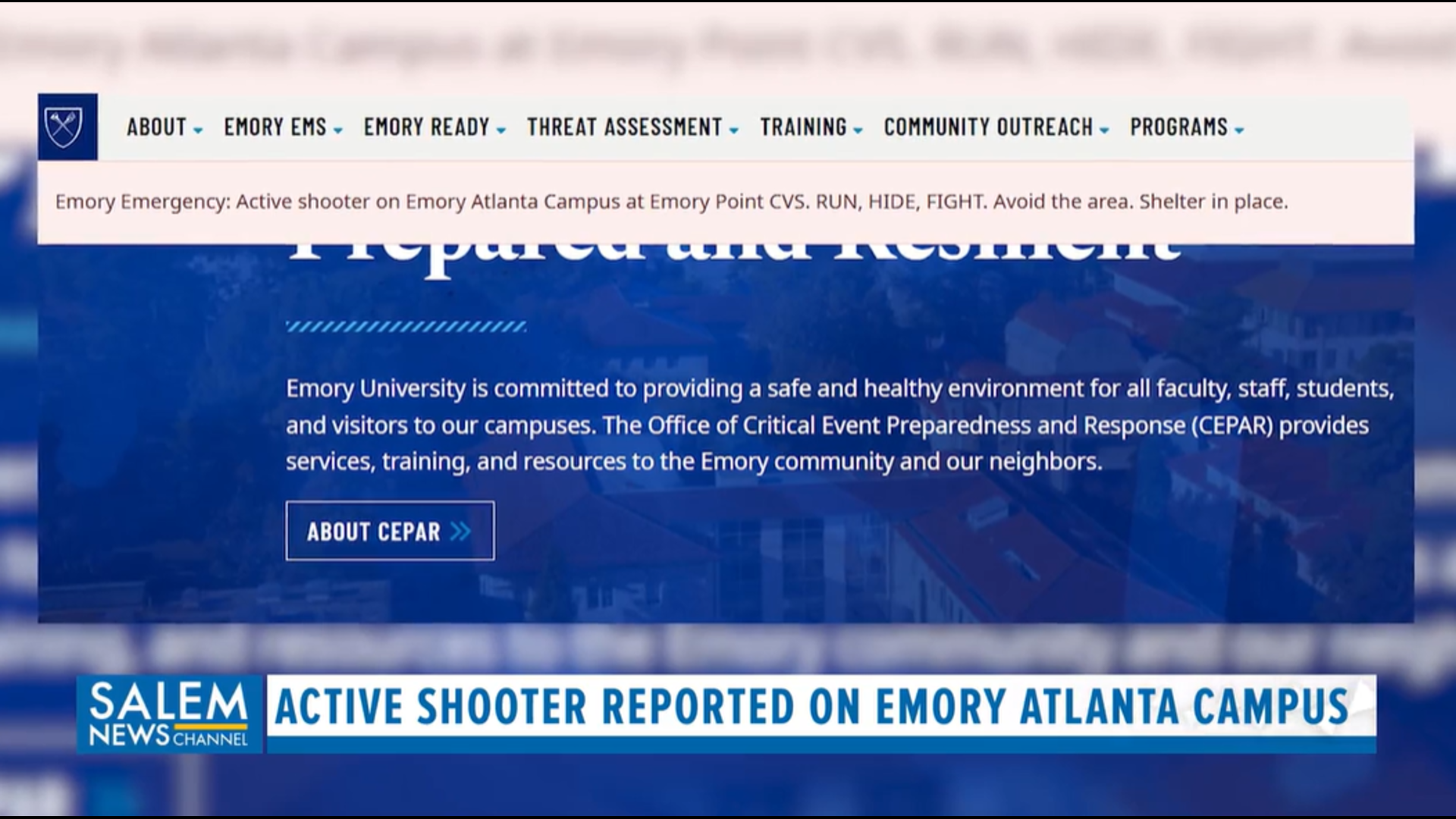 Active Shooter Reported At Emory University In Atlanta