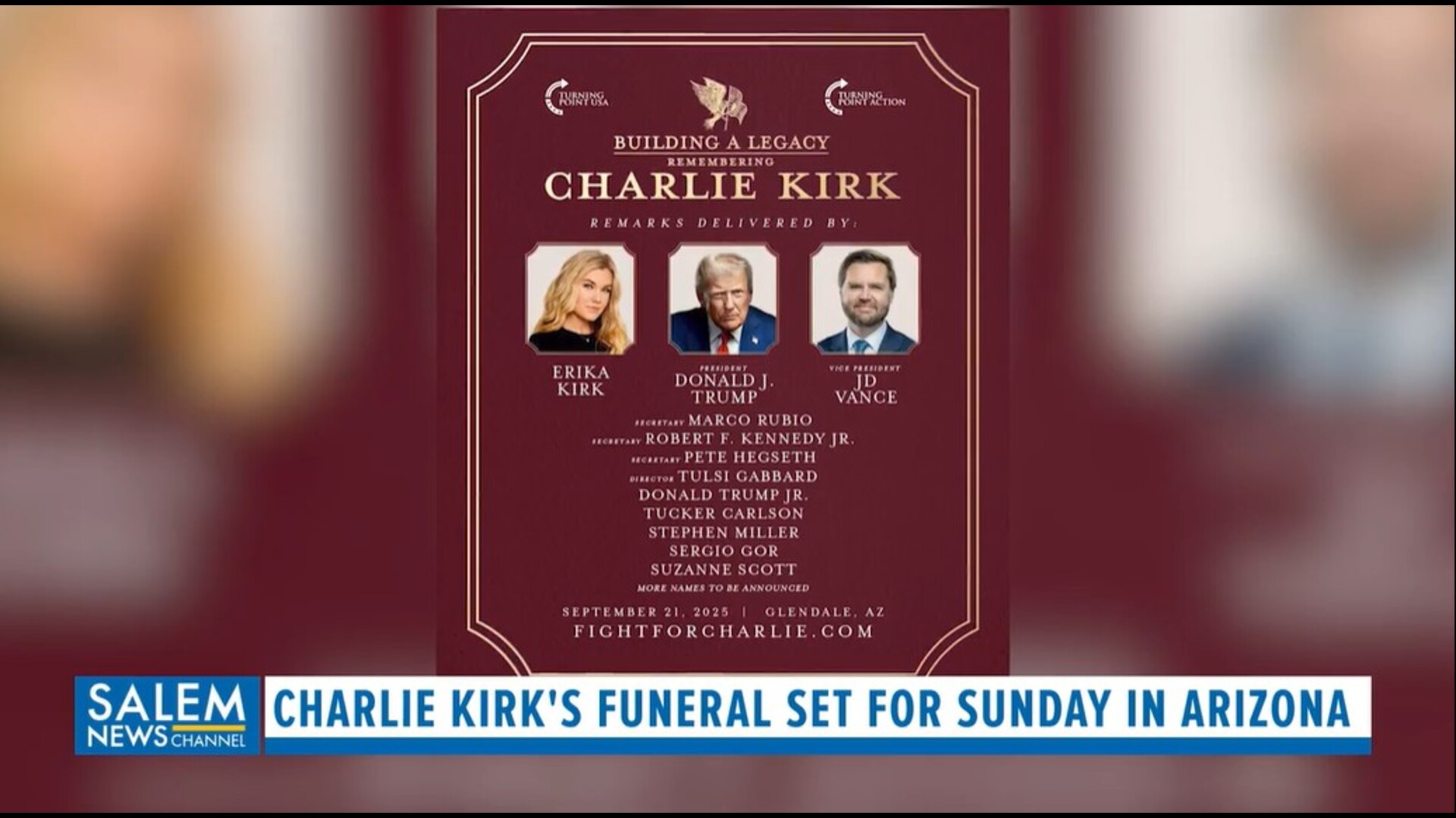 Large Crowd To Remember Charlie Kirk This Weekend