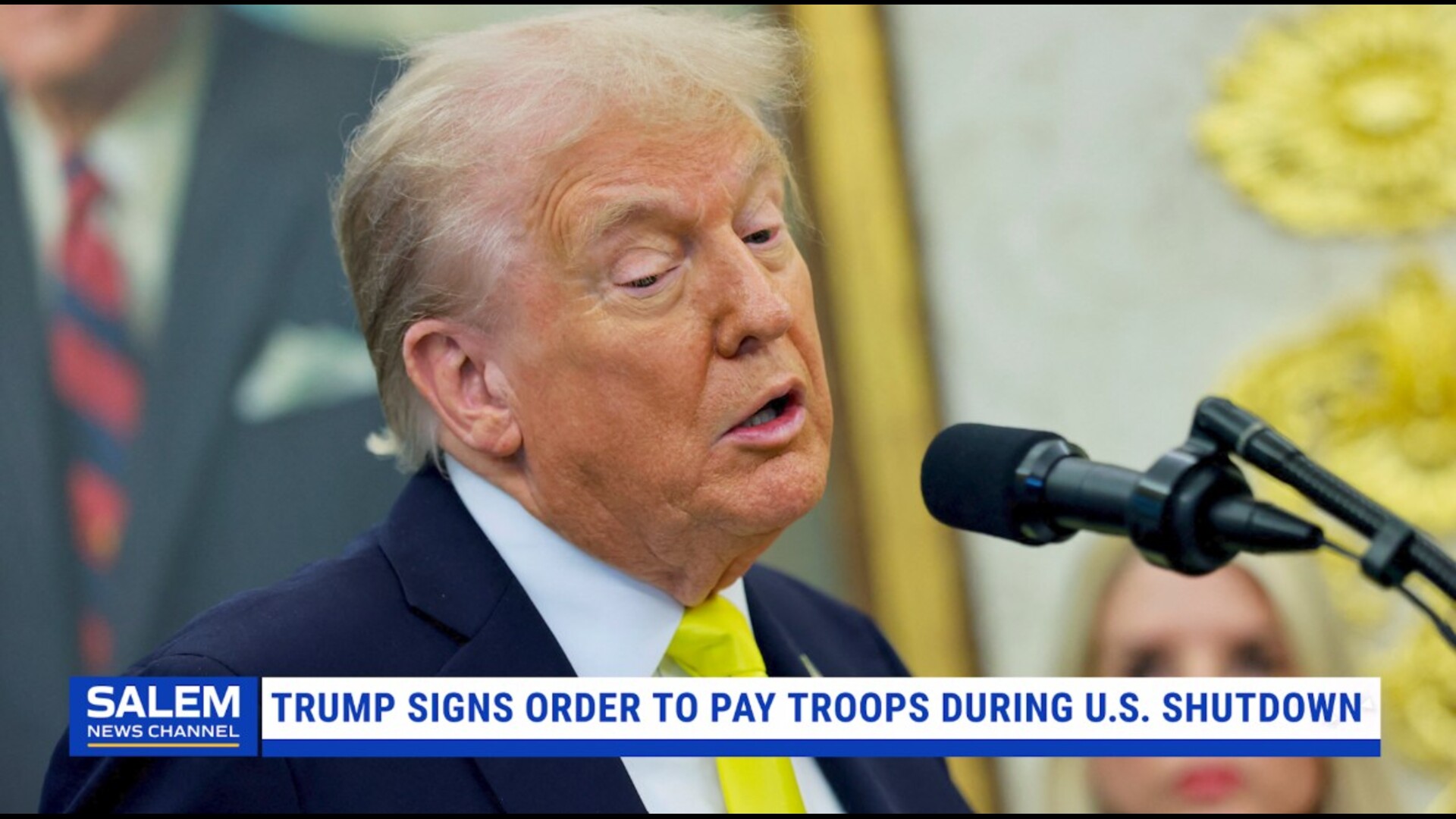 Trump Signs Order To Pay Troops During U.S. Gov't Shutdown
