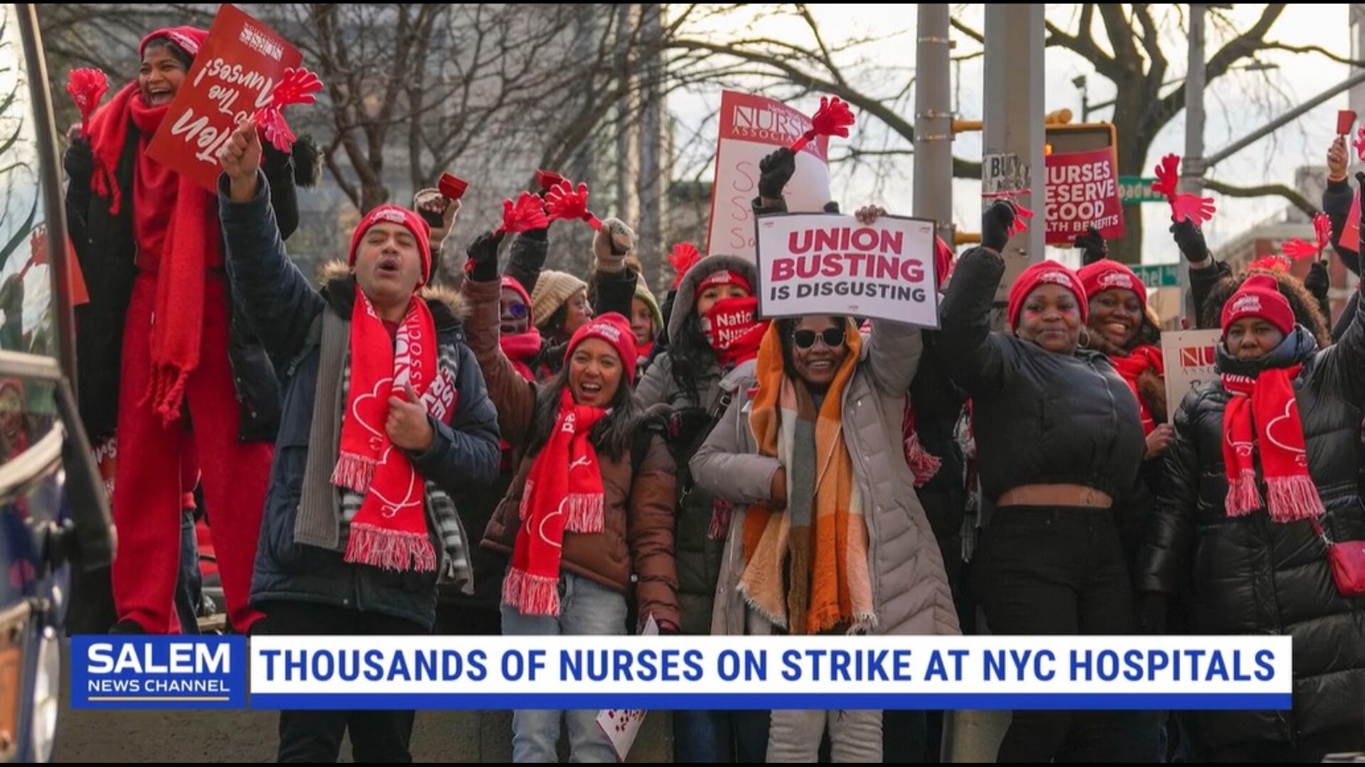 Nearly 15K Picket In Largest NYC Nurse Strike In History